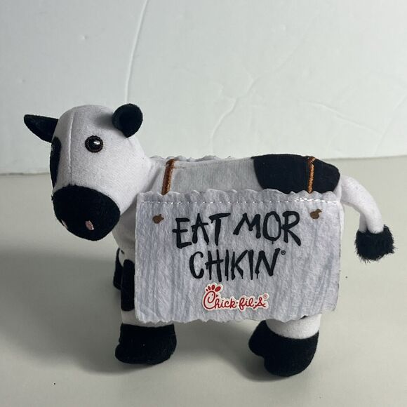 ChickFilA | Toys | Chick Fil A Eat Mor Chikin Promo Ad Sign Cow Plush 4 ...
